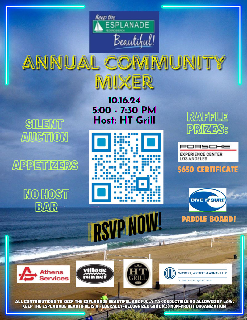 Mixer Registration - Keep the Esplanade Beautiful